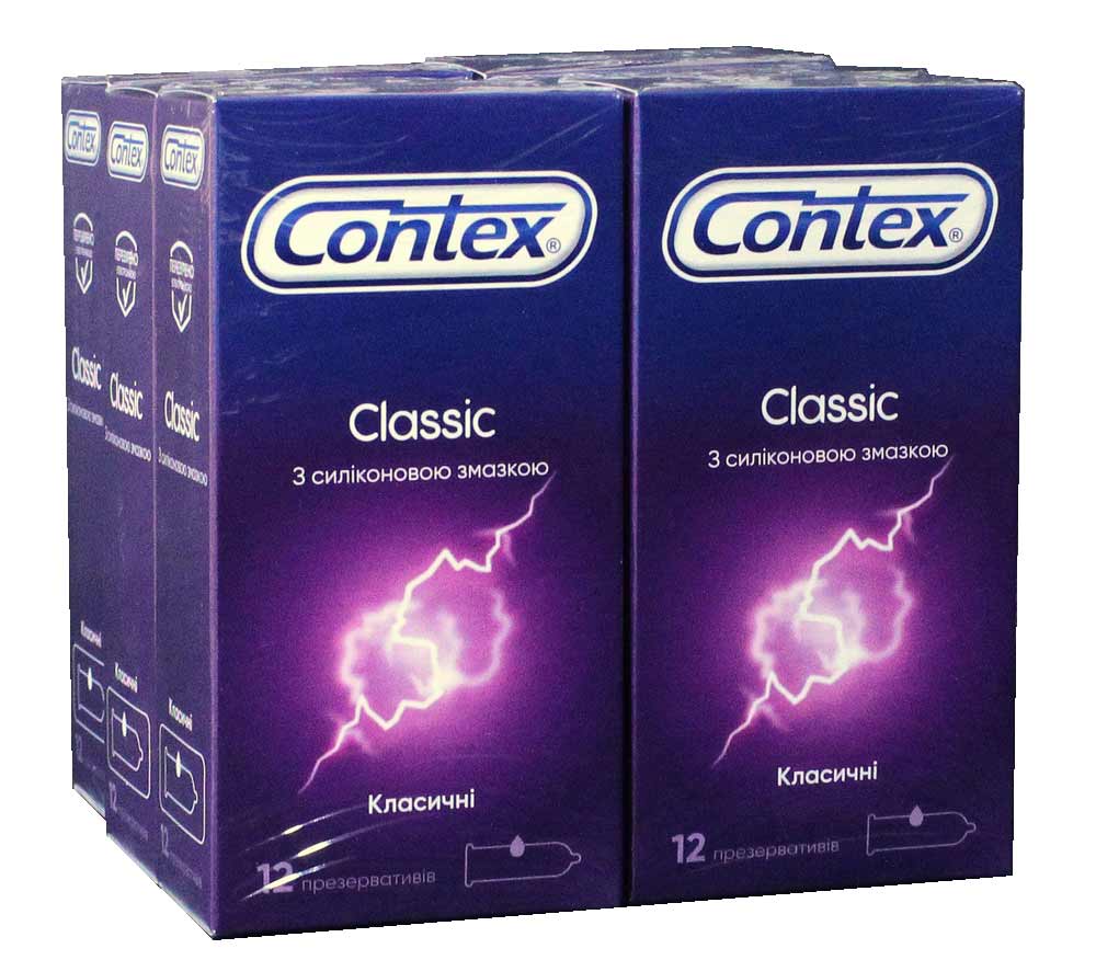 Блок презервативів Contex 6 пачок 12шт Classic