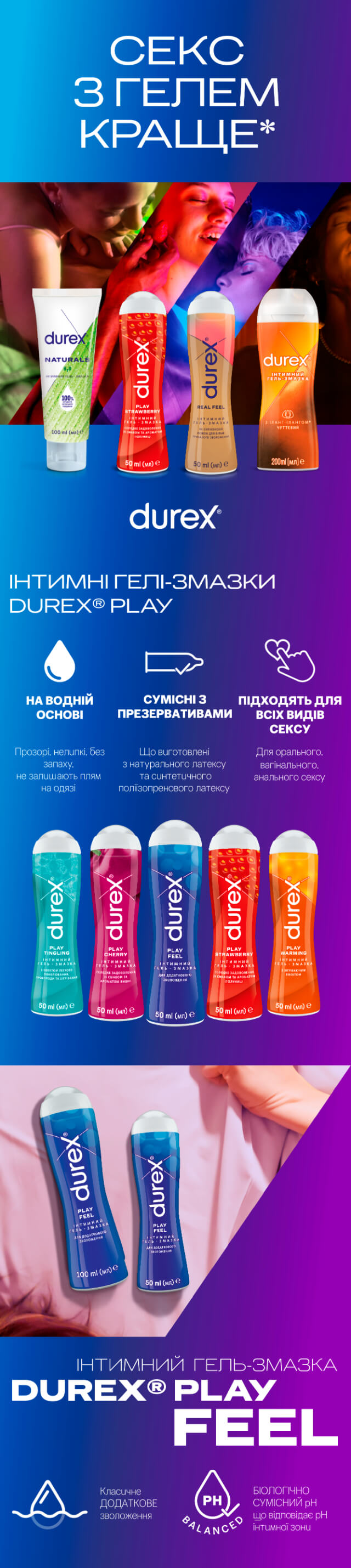 ⋐ ⋑ Интимные гель-смазки Durex Купить лубриканты Дюрекс по лучшей цене ...
